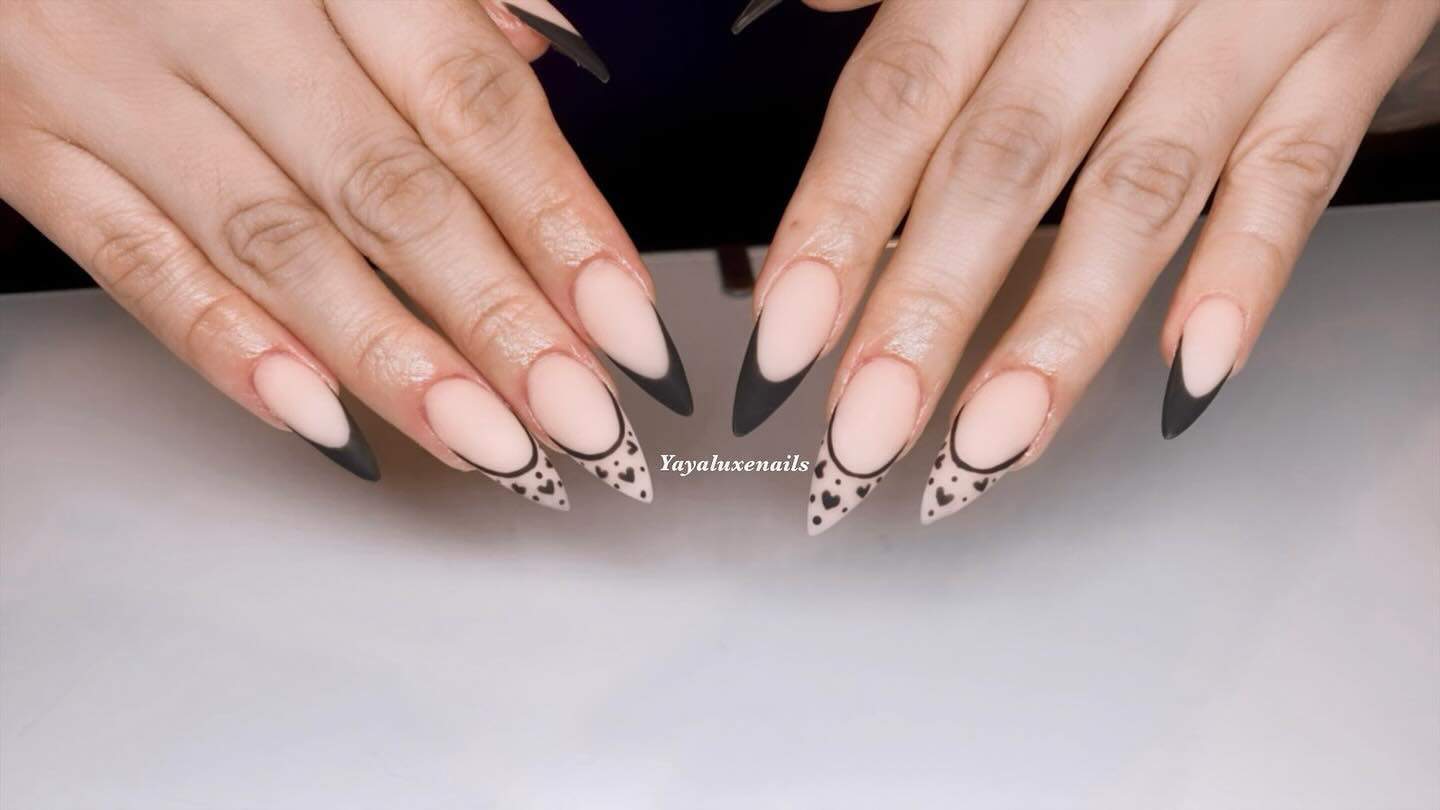 Bold & Beautiful: 35 Gorgeous Black French Tip Nails Ideas - Flo's Blog