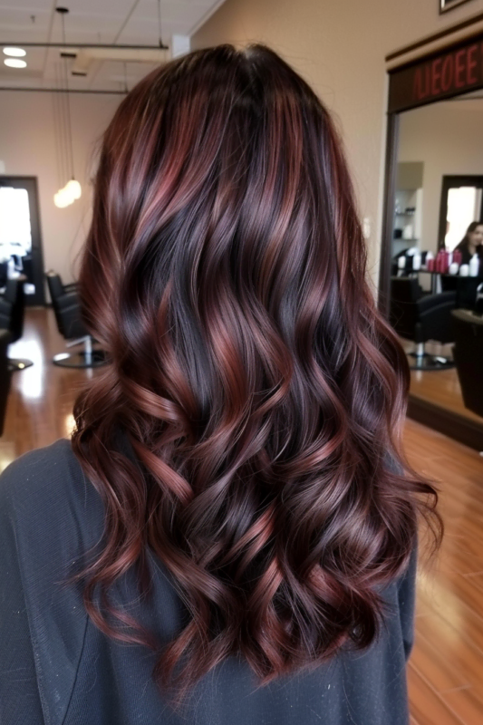 35+ Gorgeous Ways To Wear Red Highlights in Brown Hair - Flo's Blog