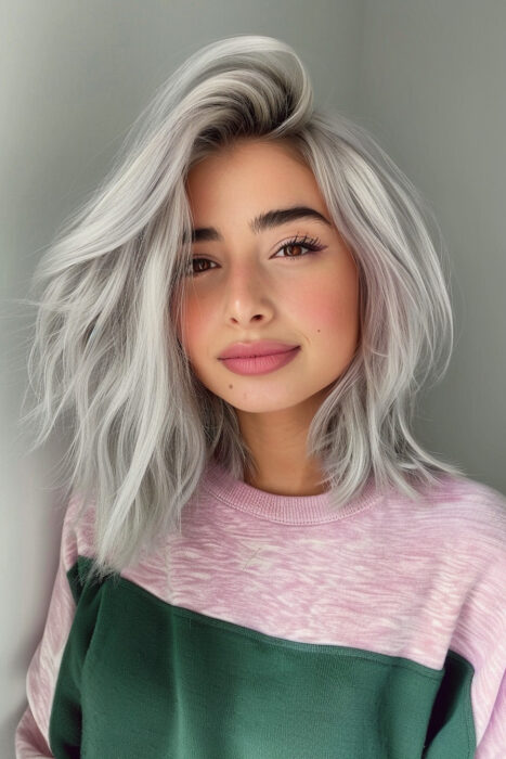 40+ Silver Hairstyles That Look Amazing On Anyone - LaylaShine