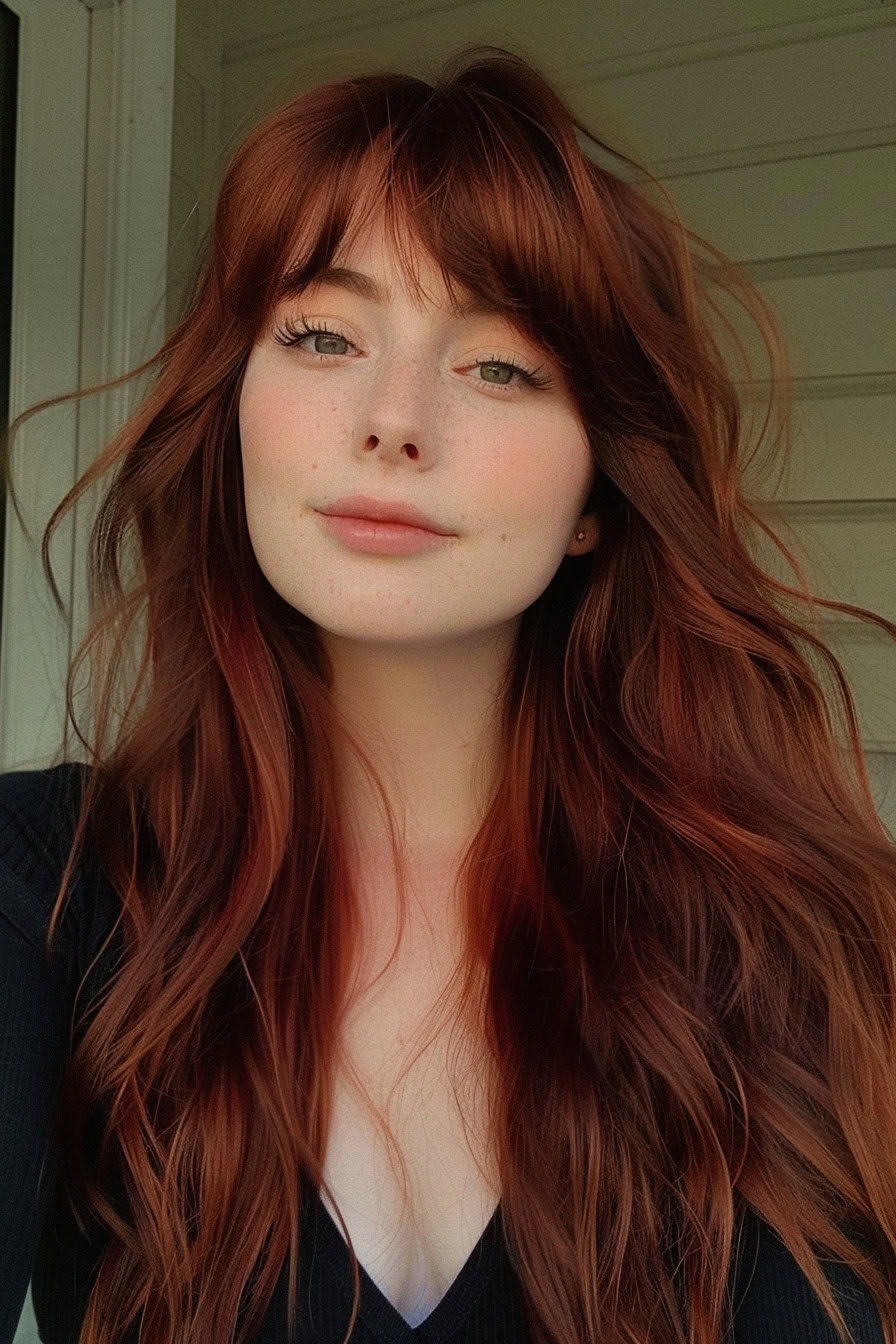 45 Stunning Examples Of Long Hair With Bangs - LaylaShine