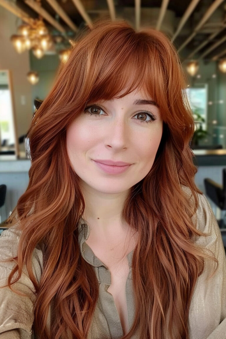 45 Stunning Examples of Long Hair With Bangs - Flo's Blog