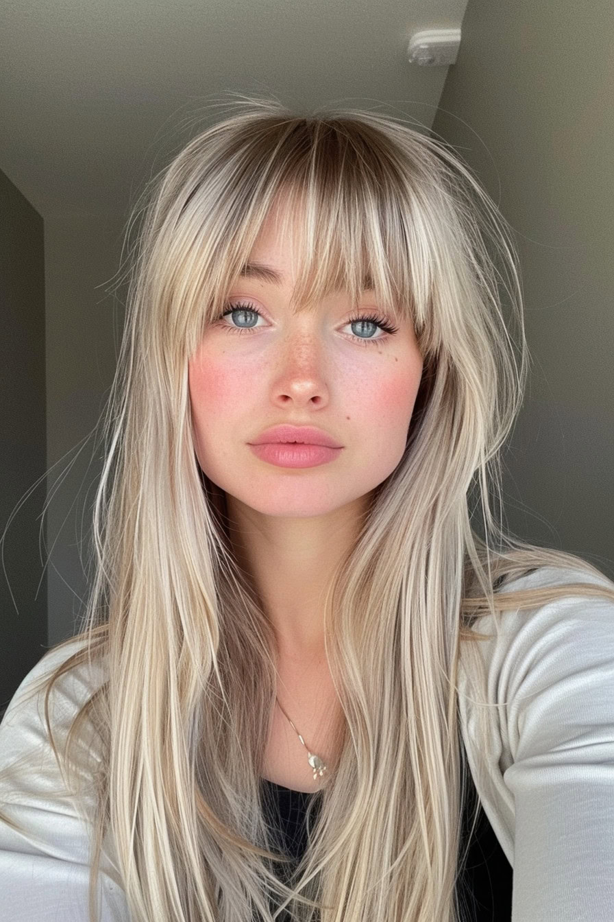 45 Stunning Examples Of Long Hair With Bangs - LaylaShine