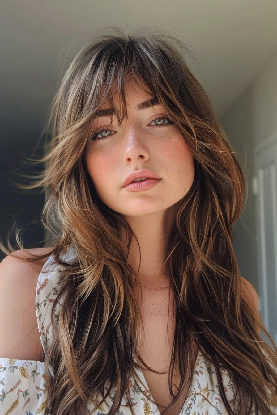 45 Stunning Examples Of Long Hair With Bangs - LaylaShine