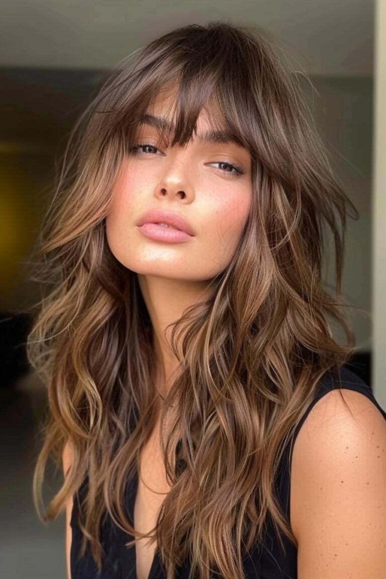 45 Stunning Examples of Long Hair With Bangs - Flo's Blog