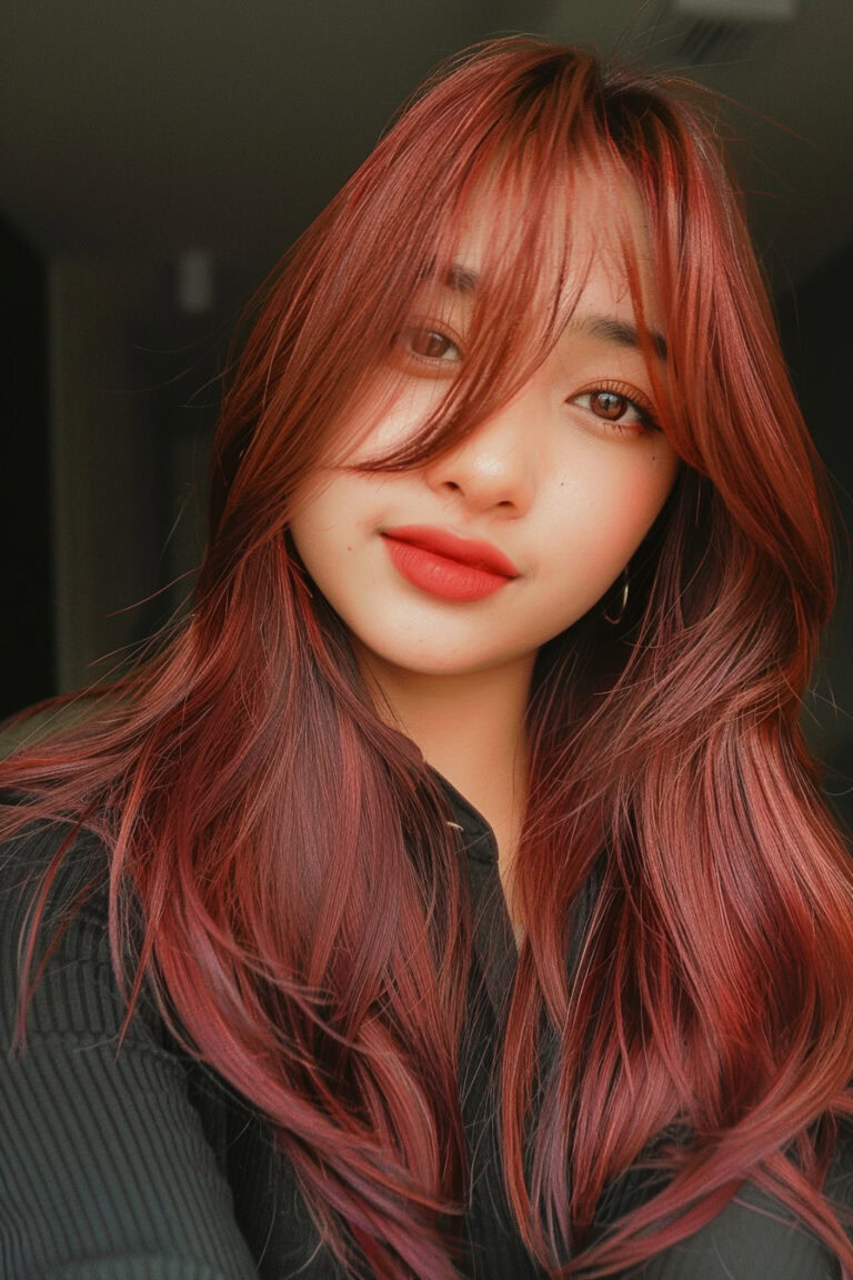 45 Stunning Examples of Long Hair With Bangs - Flo's Blog