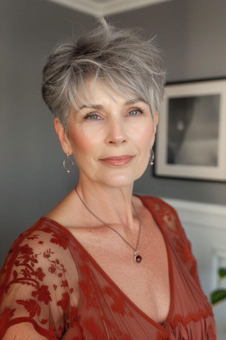 40+ Messy Short Hair Ideas for Fabulous Women Over 50 - Flo's Blog