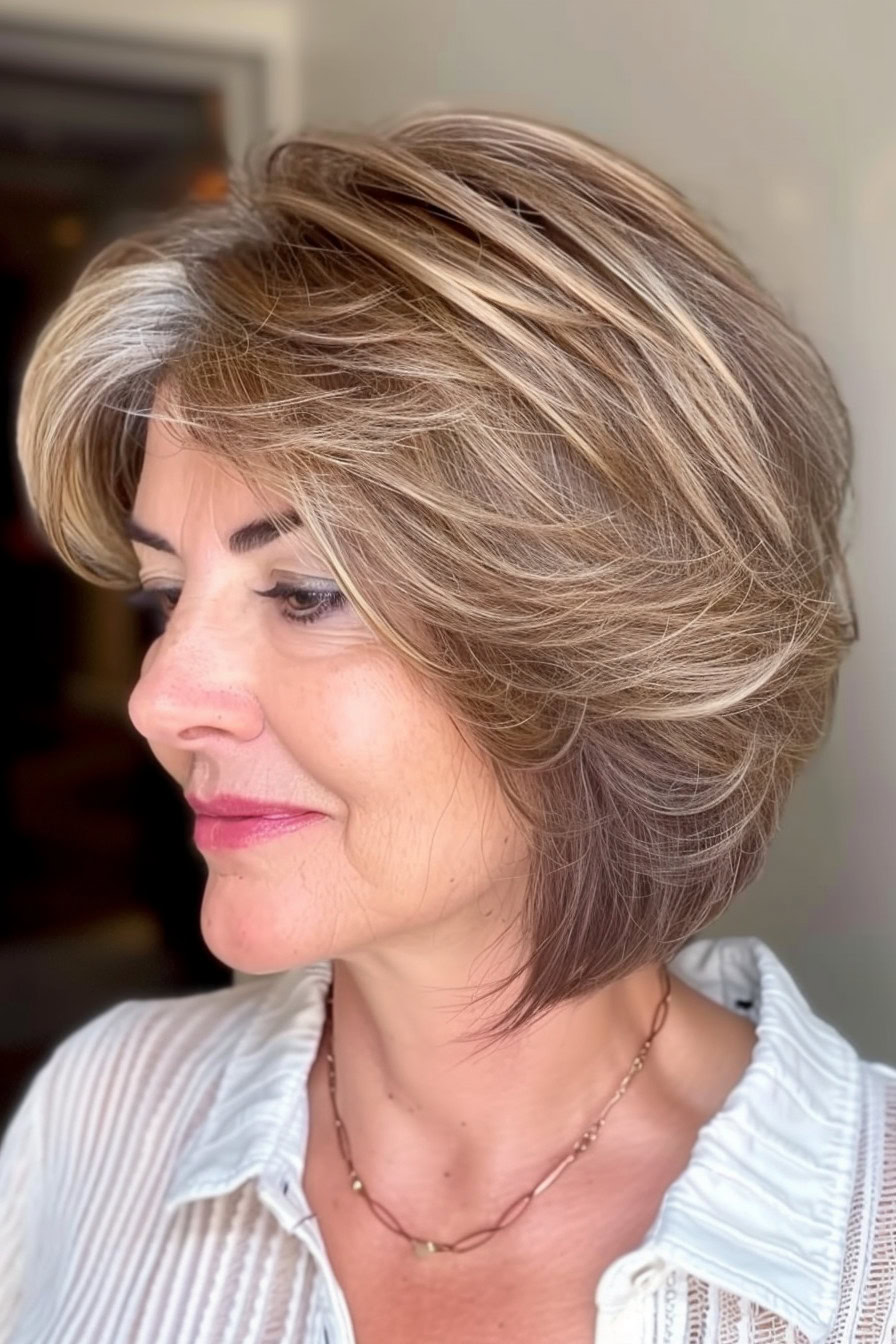 40+ Messy Short Hair Ideas For Fabulous Women Over 50 - LaylaShine