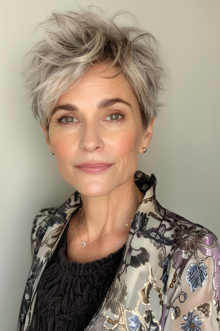 40+ Messy Short Hair Ideas for Fabulous Women Over 50 - Flo's Blog