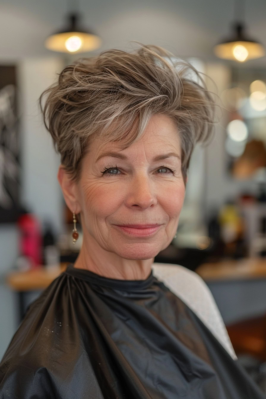 40+ Messy Short Hair Ideas for Fabulous Women Over 50 - Flo's Blog