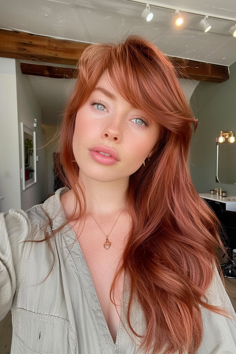 45 Stunning Examples Of Long Hair With Bangs - LaylaShine