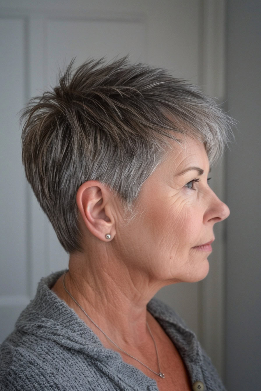 40+ Messy Short Hair Ideas for Fabulous Women Over 50 - Flo's Blog