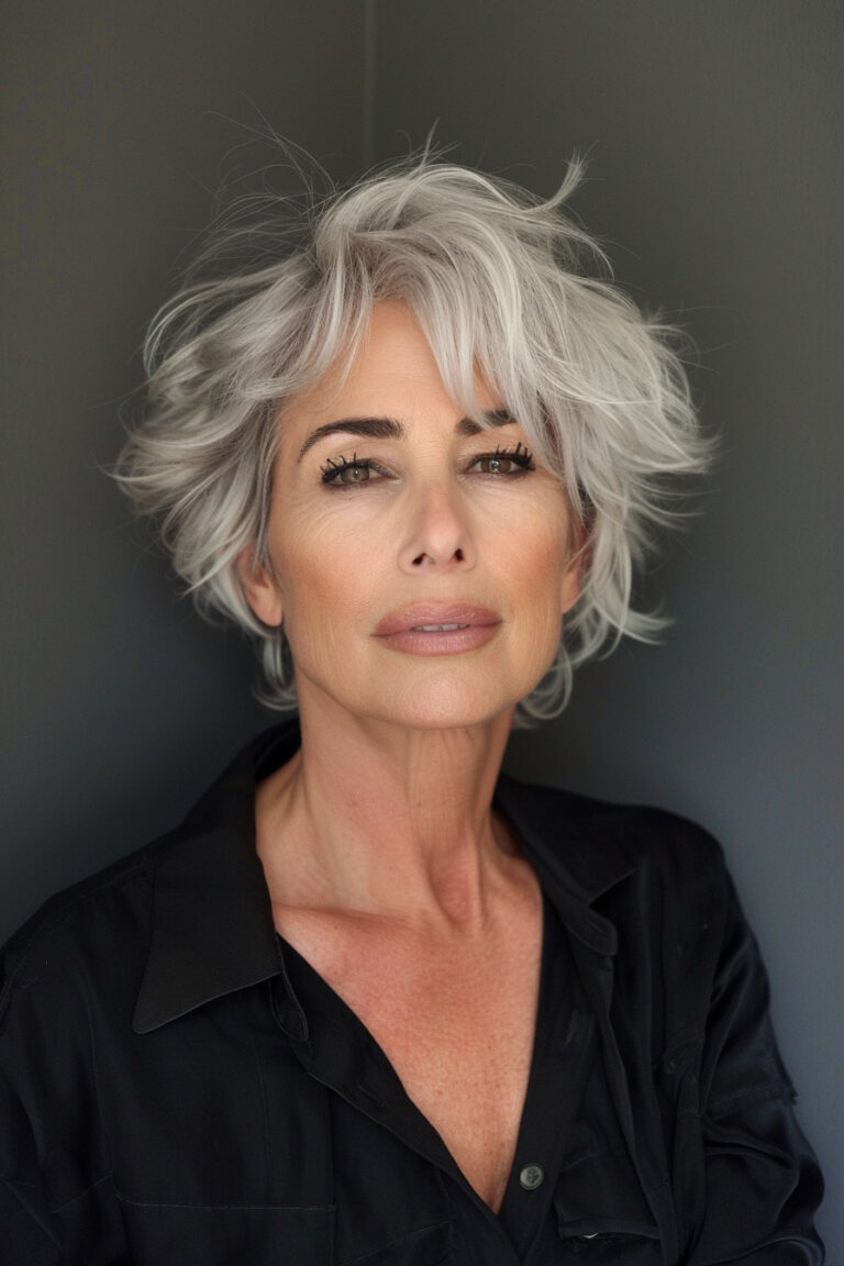 40+ Messy Short Hair Ideas for Fabulous Women Over 50 - Flo's Blog