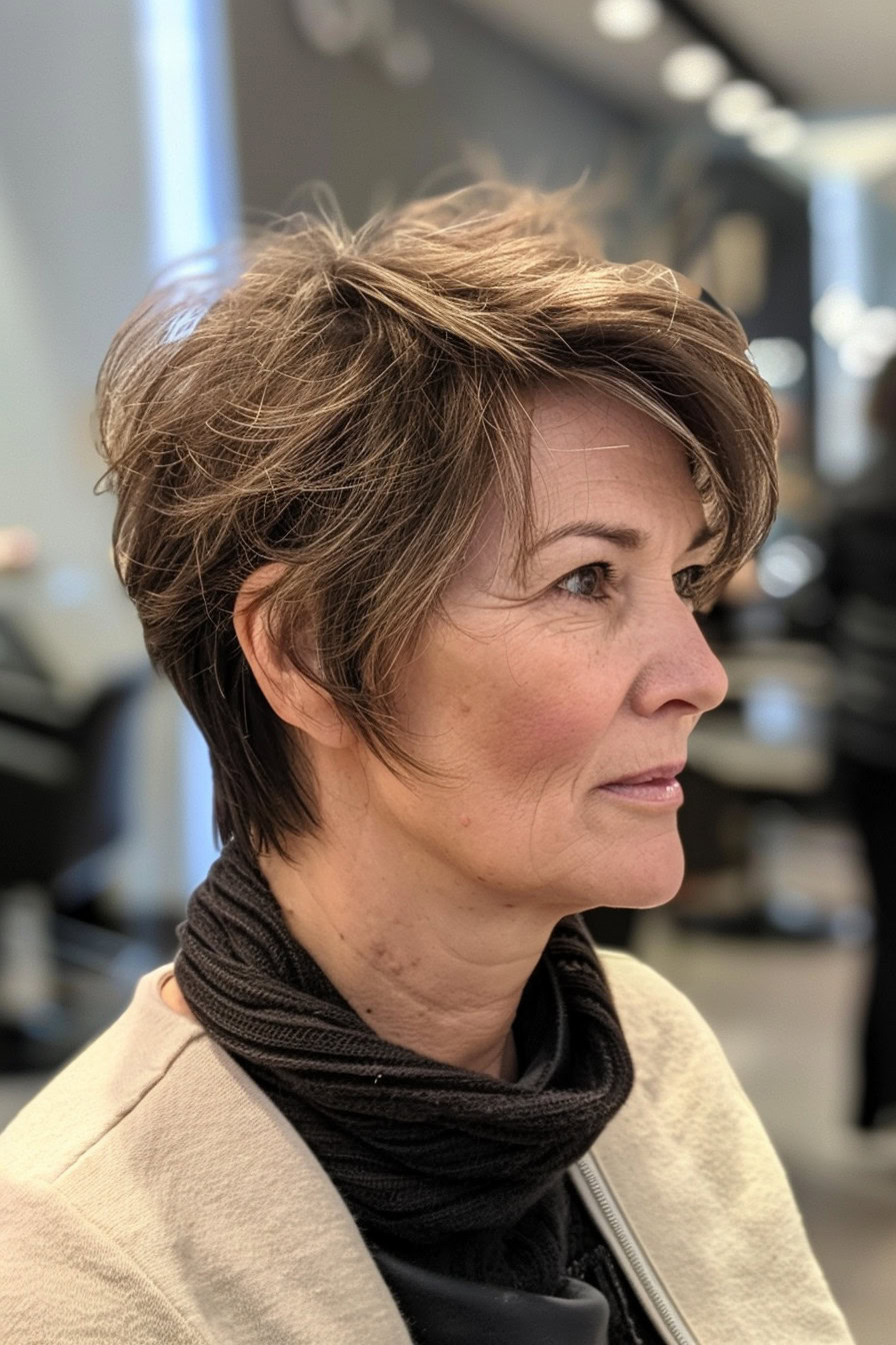 40+ Messy Short Hair Ideas for Fabulous Women Over 50 - Flo's Blog