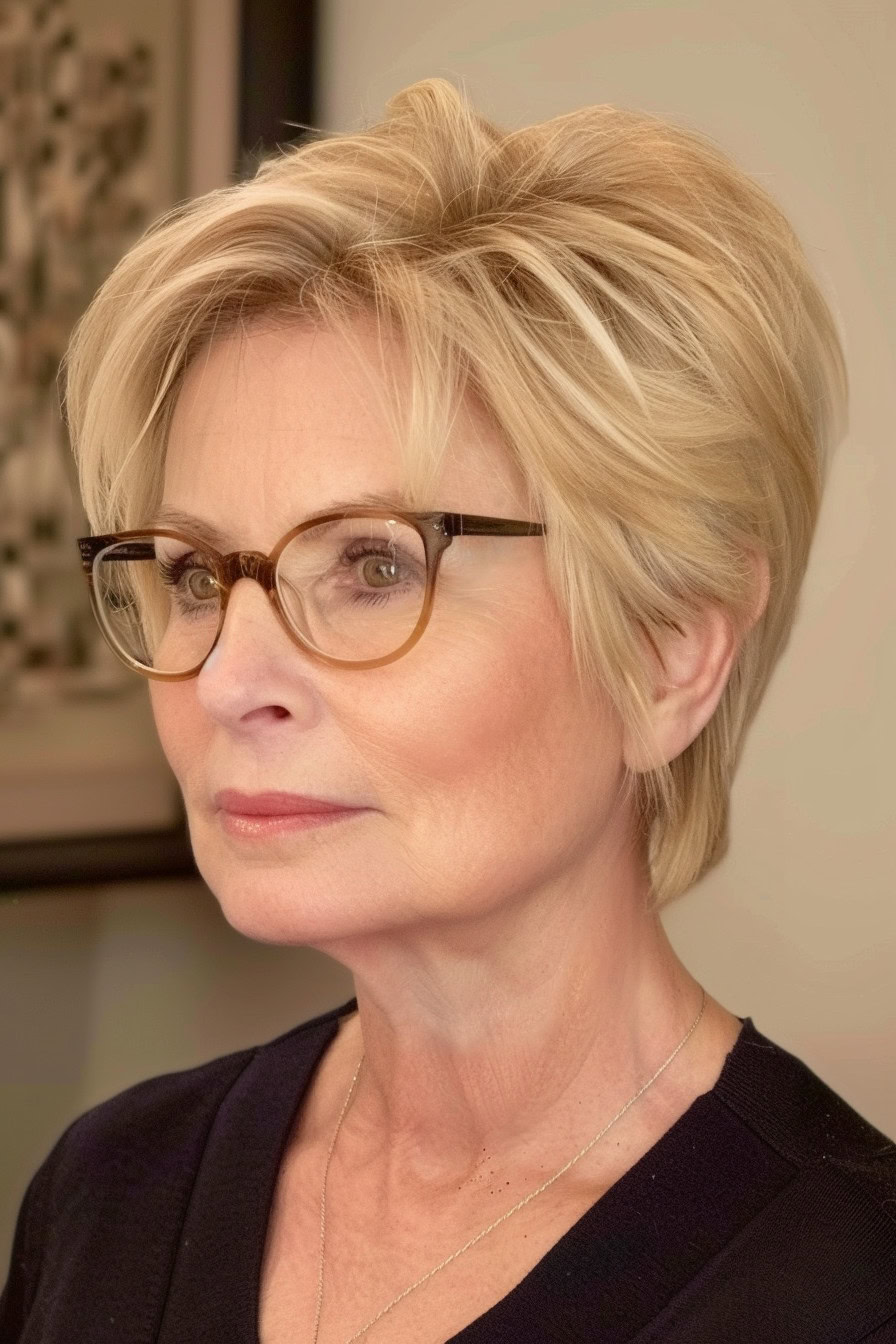 40+ Messy Short Hair Ideas For Fabulous Women Over 50 - LaylaShine