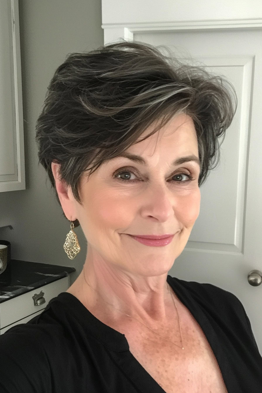 40+ Messy Short Hair Ideas for Fabulous Women Over 50 - Flo's Blog