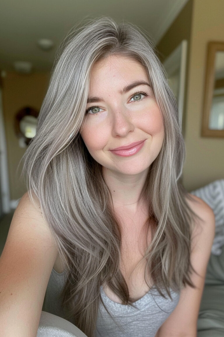 25 Examples of Transitioning to Gray Hair That'll Make You Want To Ditch the Dye - Flo's Blog