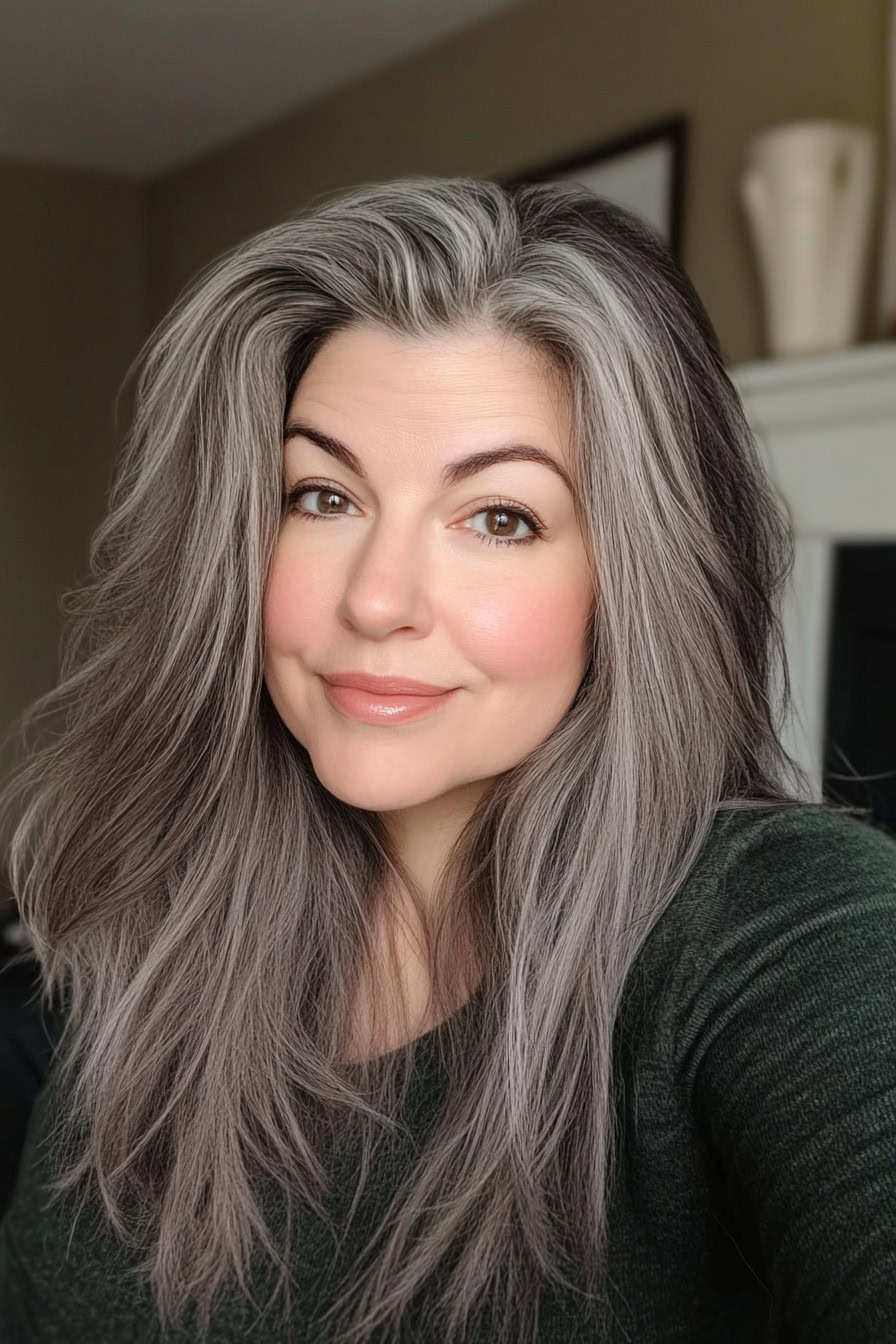 25 Examples of Transitioning to Gray Hair That'll Make You Want To Ditch the Dye - Flo's Blog