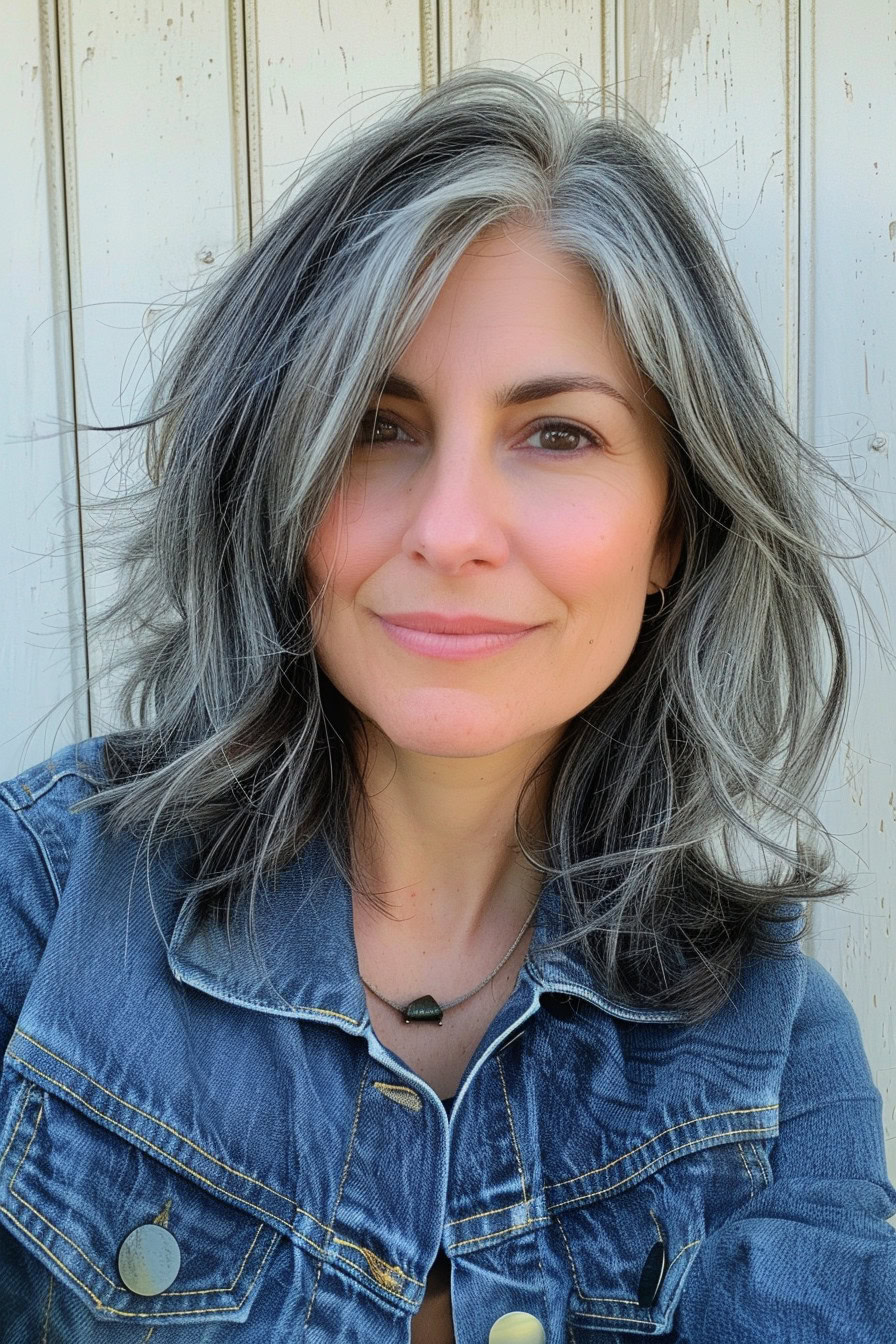 25 Examples of Transitioning to Gray Hair That'll Make You Want To Ditch the Dye - Flo's Blog