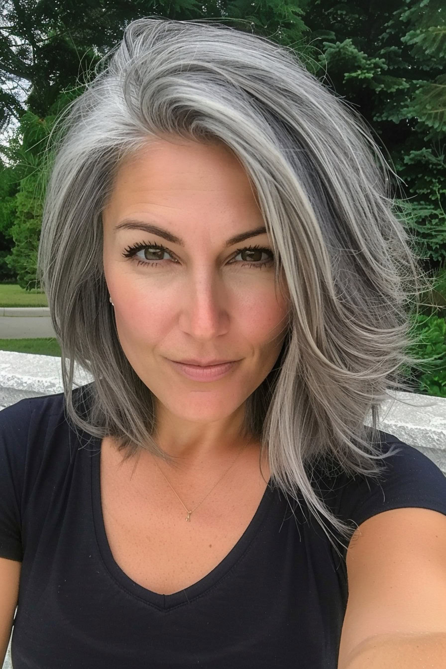 25 Examples of Transitioning to Gray Hair That'll Make You Want To ...