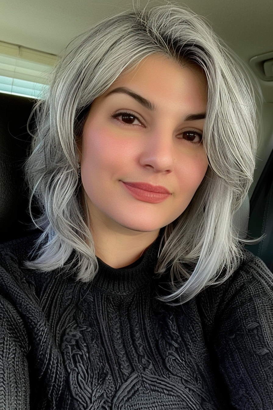 25 Examples of Transitioning to Gray Hair That'll Make You Want To Ditch the Dye - Flo's Blog