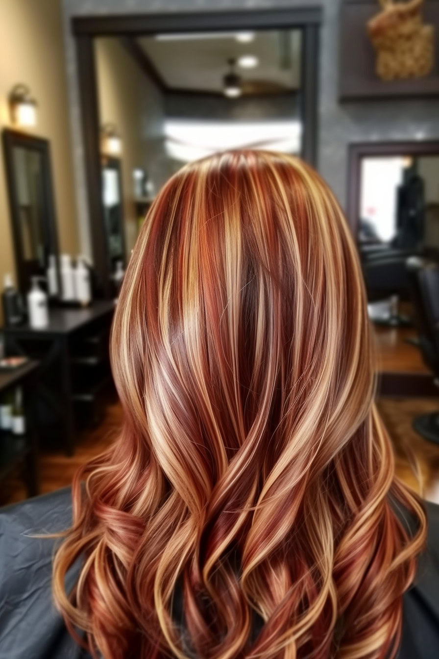 35+ Stunning Red Hair With Blonde Highlights Combos To Try This Year ...