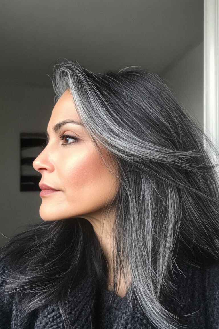 25 Examples of Transitioning to Gray Hair That'll Make You Want To Ditch the Dye - Flo's Blog
