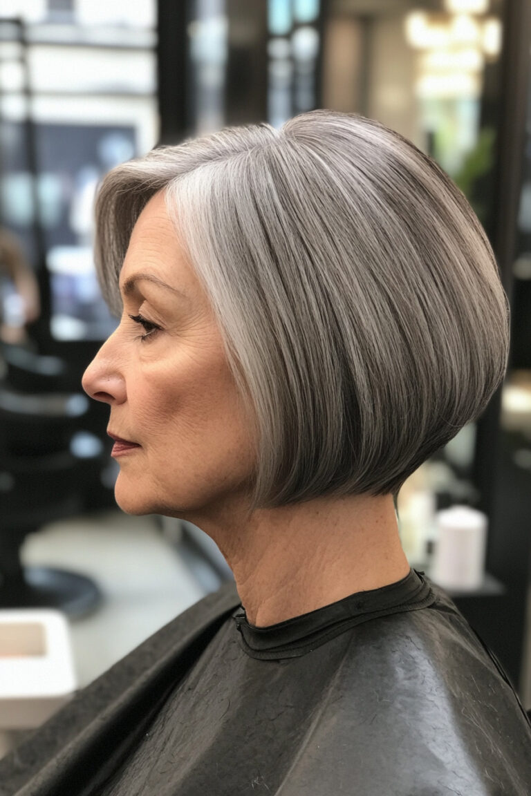 26 Gorgeous Salt And Pepper Bob Ideas - LaylaShine