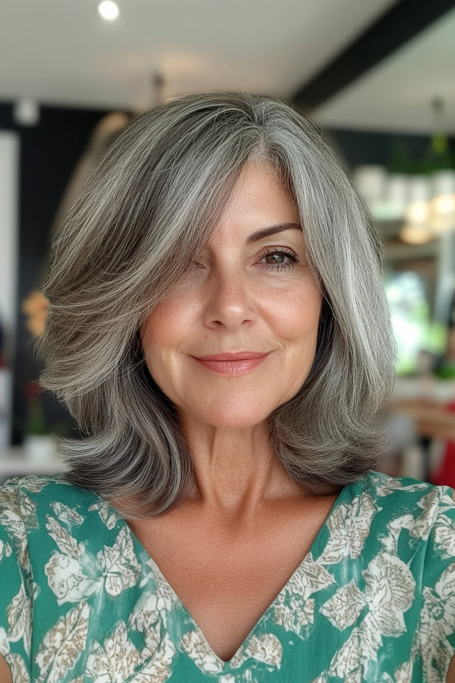 26 Gorgeous Salt And Pepper Bob Ideas - LaylaShine