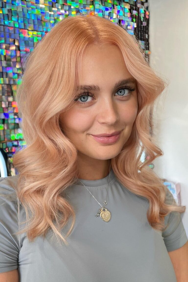 25+ Cute Peach Hair Colors You Have To See Now - Flo's Blog