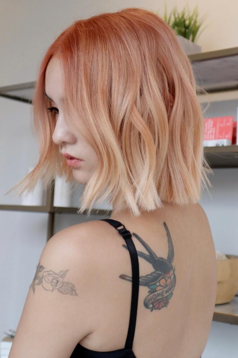 25+ Cute Peach Hair Colors You Have To See Now - Flo's Blog