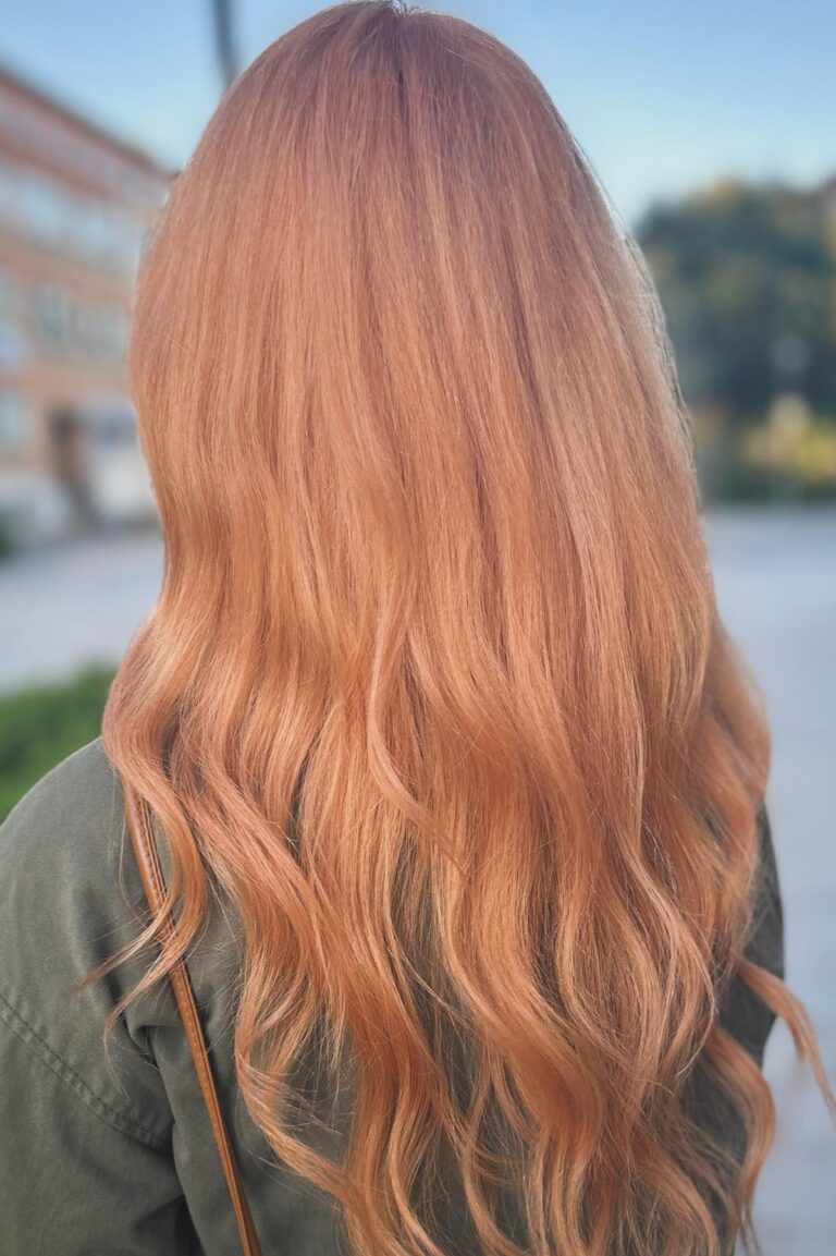 25+ Cute Peach Hair Colors You Have To See Now - Flo's Blog