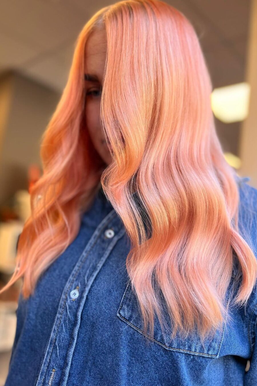 25+ Cute Peach Hair Colors You Have To See Now - Flo's Blog