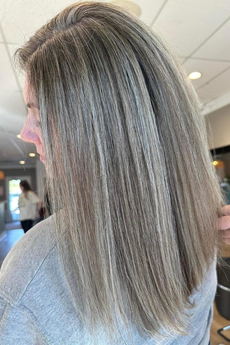 30 Gorgeous Grey Blending Highlights and Lowlights Ideas - Flo's Blog