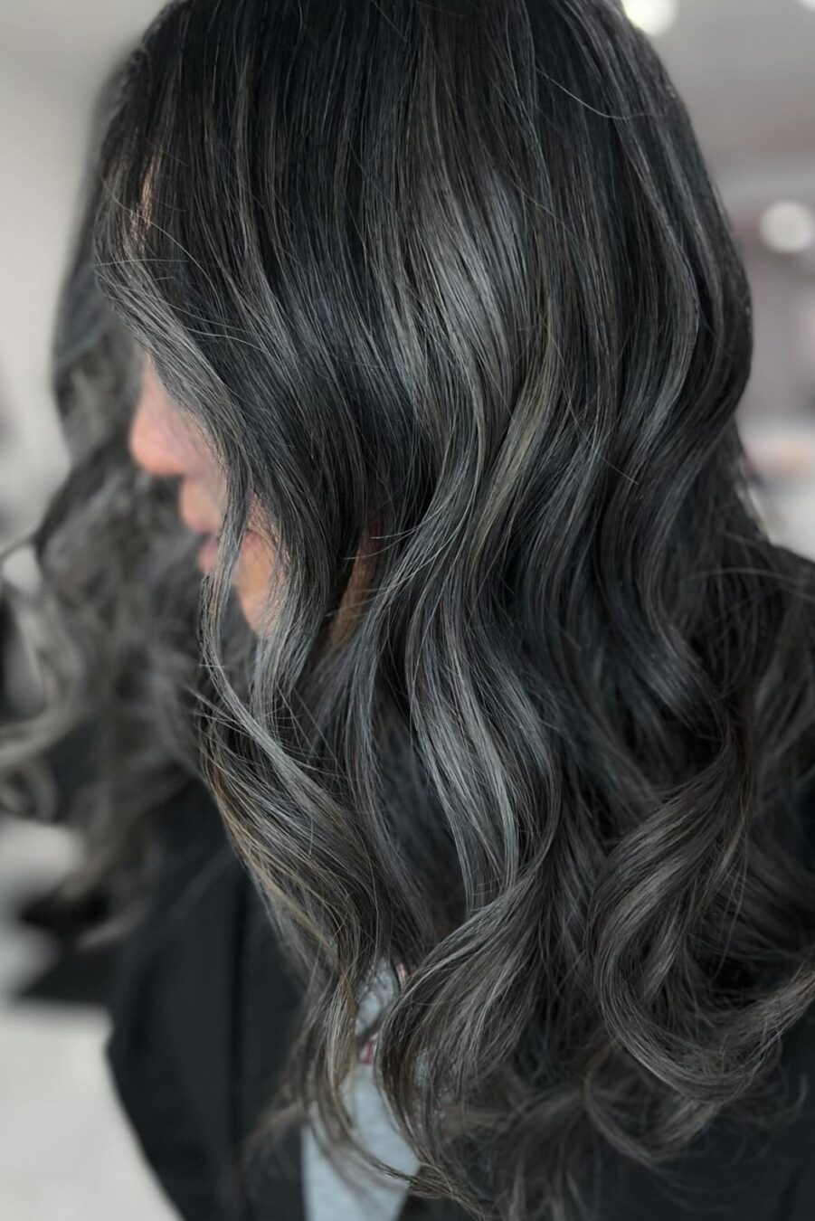 30 Gorgeous Grey Blending Highlights and Lowlights Ideas - Flo's Blog