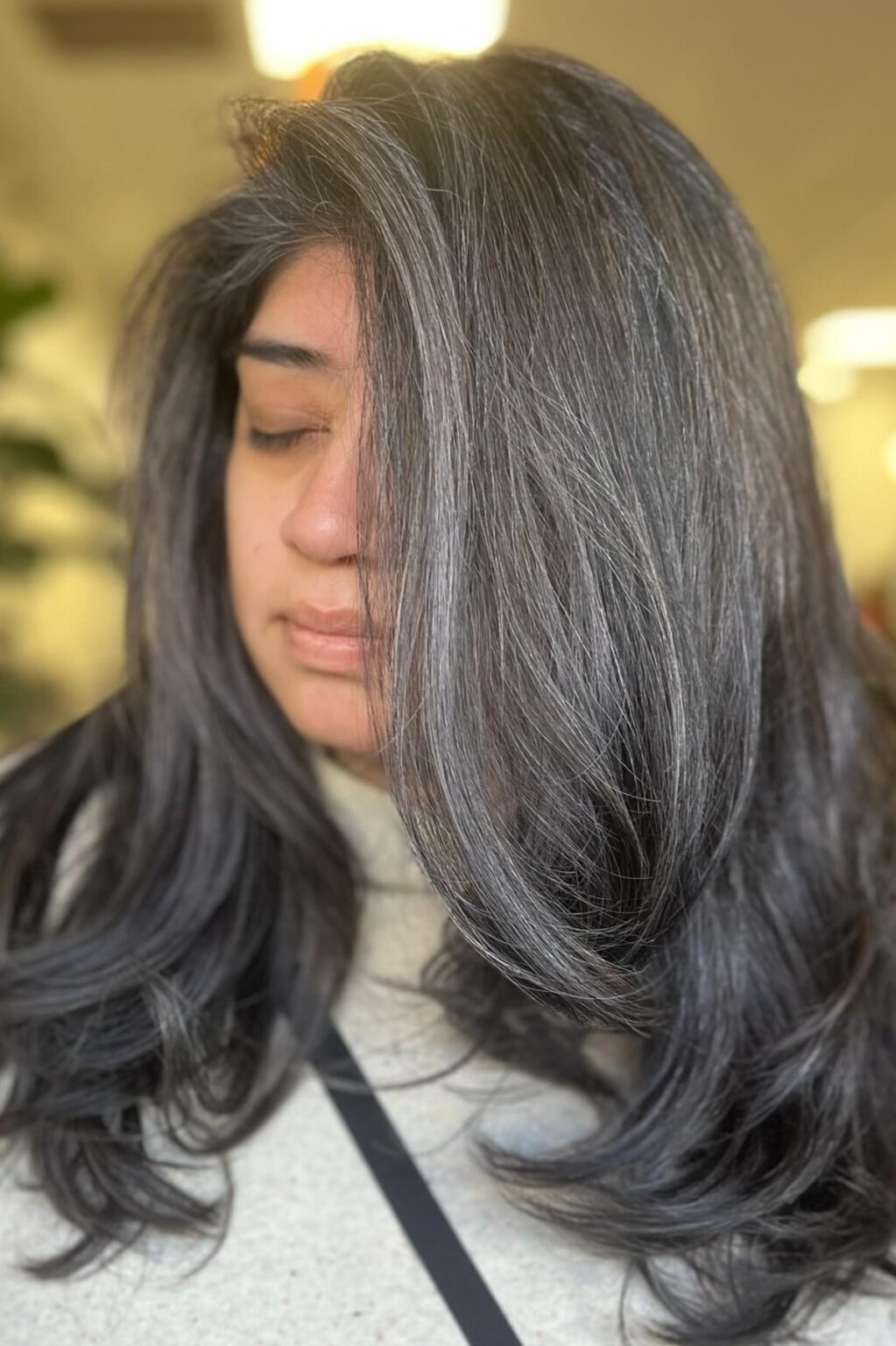 25+ Beautiful Brunette Grey Blending Ideas For Women Of All Ages ...