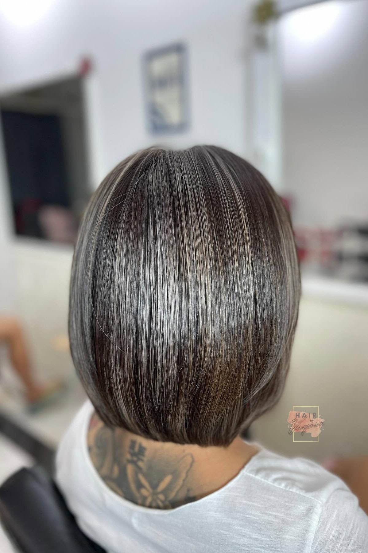 30+ Chic Silver Highlights and Gray Blending Ideas for Dark Hair (NEW ...